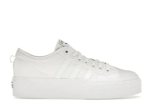 Adidas Nizza Platform Sneakers - Cloud White