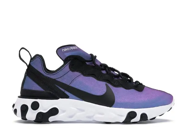 Nike React Element 55 Premium Sneakers - Black/laser Fuchsia