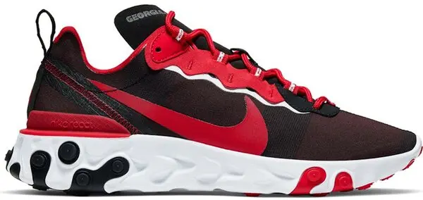 Nike React Element 55 Sneakers - Black/white/university Red