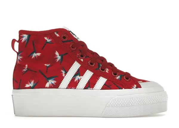 Adidas Nizza Platform Mid Thebe Magugu - Power Red/cloud White/core Black