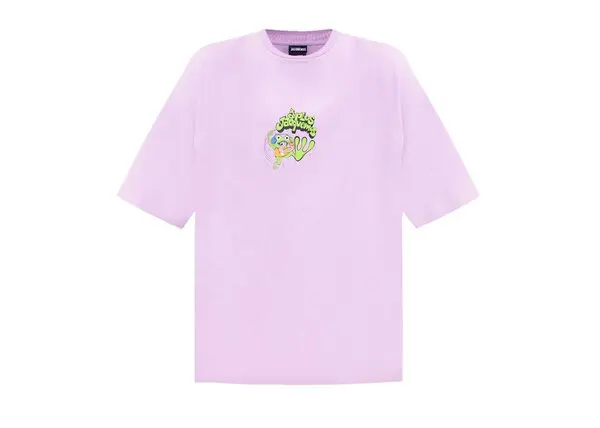 Jacquemus Le T-shirt Grenouille Frog Print T-shirt - Lilac