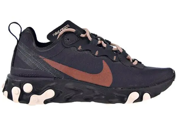 Nike React Element 55 Sneakers - Oil Grey/echo Pink