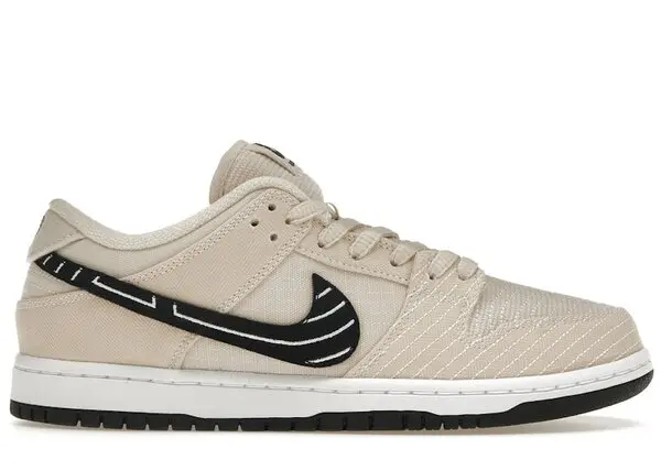 Nike Dunk Low Albino & Preto Sneakers - Fossil/black/sail