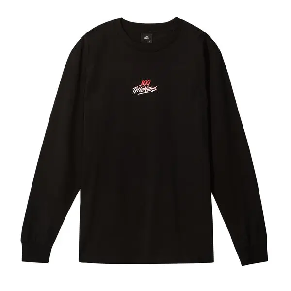 100 THIEVES Gradient Long Sleeve T-shirt - Black
