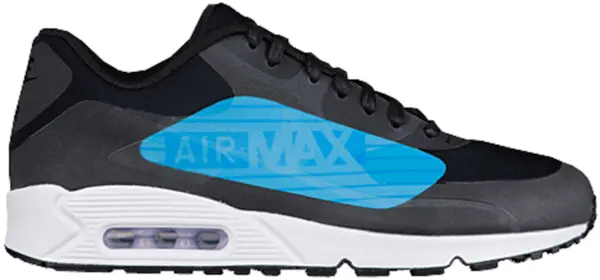 Nike Max 90 Ns Big Logo Sneakers - Black/laser Blue/heritage Cyan