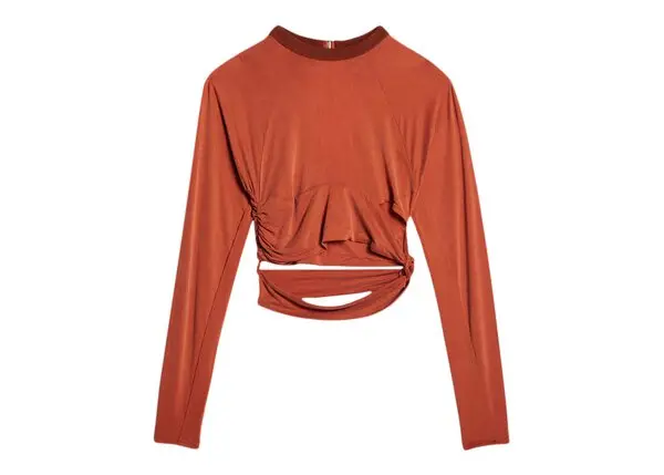 Jacquemus Le T-shirt Espelho Knotted Cutout T-shirt