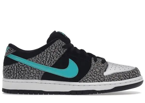 Nike Dunk Low Atmos Elephant Sneakers - Medium Grey/black/white