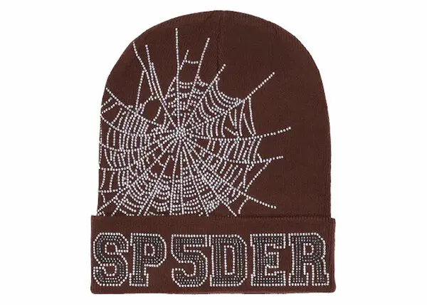 SP5DER Web Beanie - Brown