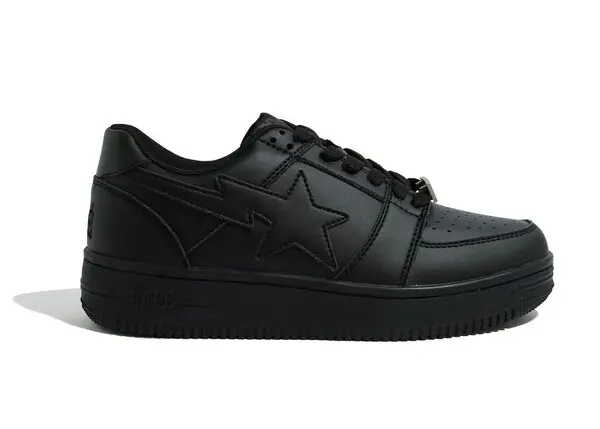 A BATHING APE Sta Low Sneakers - Triple Black