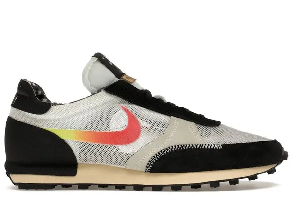 Nike Daybreak Type Fresh Sneakers - Black/bright Crimson/light Voltage Yellow