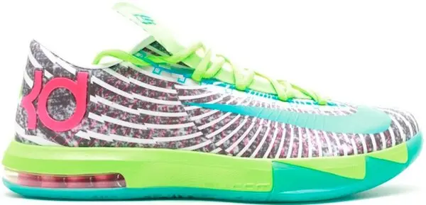 Nike Kd 6 Supreme D.c. Preheat Sneakers - Gamma Blue/dusty Greyone-colorflash Lime