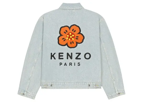 Kenzo X Nigo Boke Flower Embroidered Denim Tracker Jacket
