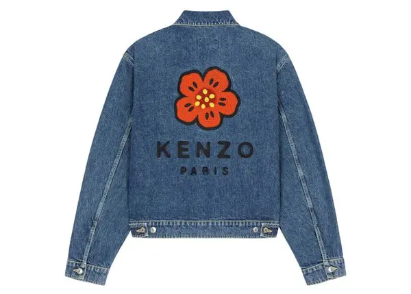 Kenzo X Nigo Boke Flower Embroidered Denim Tracker Jacket