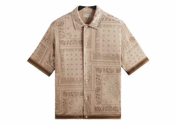 Kith Bandana Mesh Woodpoint Shirt - Canvas