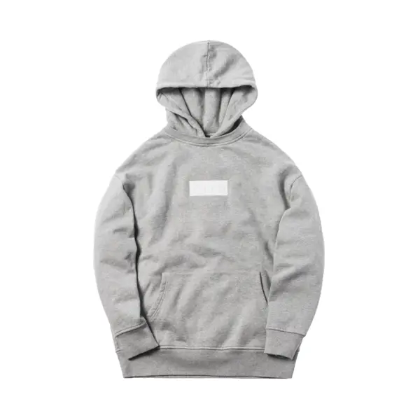 Kith Classic Logo Williams Ii Hooded Sweatshirt - Heather Grey