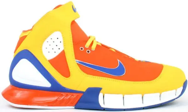 Nike Zoom Huarache 2k5 Cowboy Sneakers - Safety Orange/varsity Royal/varsity Maize
