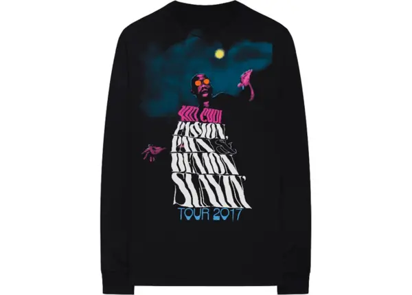 KID CUDI X Virgil Abloh "mr. Rager I" Longsleeve - Black