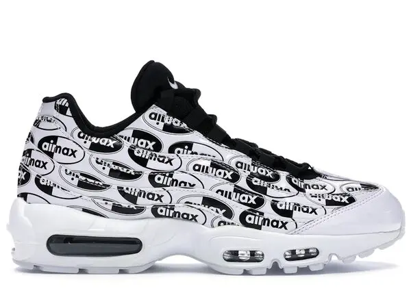 Nike Air Max 95 All Over Print Sneakers - White/black