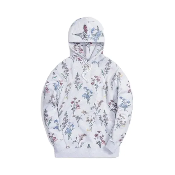 Kith Botanical Floral Williams Iii Hoodie - Light Heather