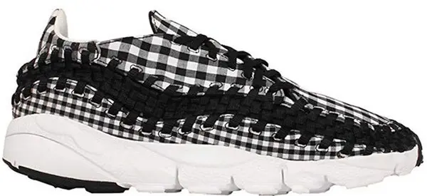 Nike Footscape Woven Motion Gingham Sneakers - Black/summit White
