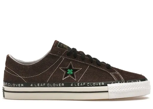 CONVERSE One Star Pro Patta Four Leaf Clover Sneakers - Java/burnt Olive/white
