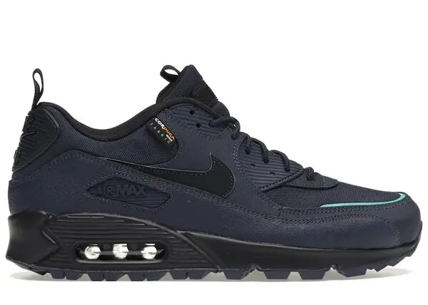 Nike Air Max 90 Surplus - Midnight Navy Blue/obsidian/hyper Jade