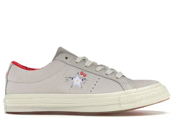 CONVERSE One Star Ox Hello Kitty Sneakers - Vaporus Grey/egret/fiery Red