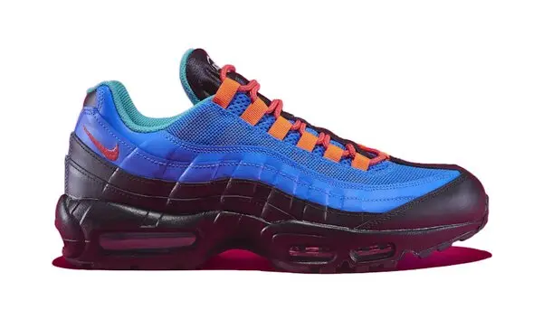Nike Air Max 95 Coral Studios Sneakers Black/Ocean Blue/Hot Red