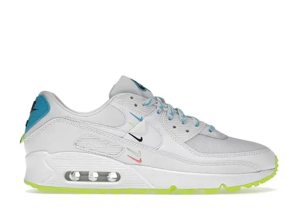 Nike Air Max 90 Se Worldwide Pack - White/white/blue Fury