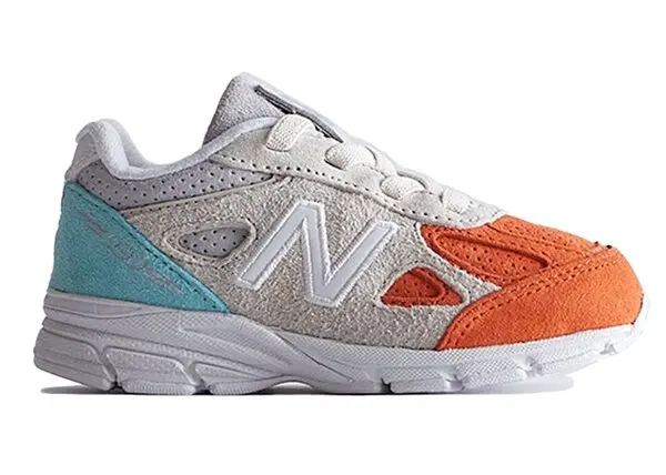 NEW BALANCE 990v4 Kith Cycladesin Sneakers - Rust/parchment