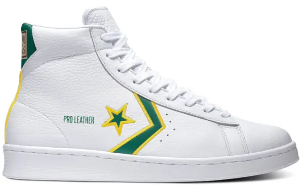 CONVERSE Pro Leather Breaking Down Barriers Celtics High-top Sneakers - White/clover/amarillo
