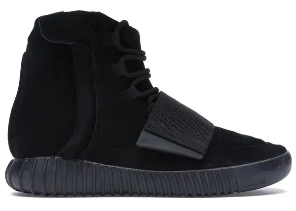 Adidas Yeezy Boost 750 Triple Suede High-top Sneakers - Core Black