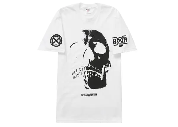 Supreme Bounty Hunter Skulls Tee Shirt - White