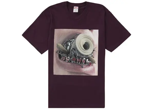 Supreme Braces Tee Shirt - Eggplant