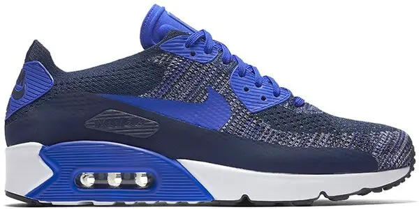 Nike Air Max 90 Ultra Flyknit 2.0 Sneakers - College Navy/paramount Blue/white