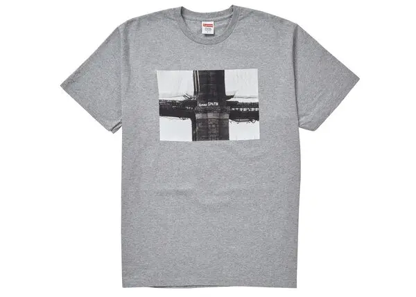 Supreme Bridge Tee Shirt - Heather Grey
