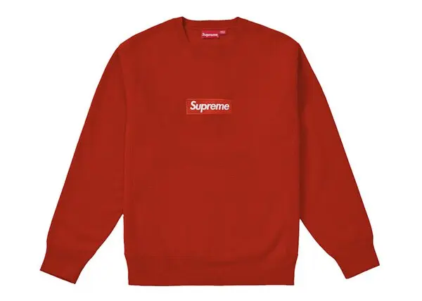Supreme Box Logo Crewneck Sweatshirt - Rust