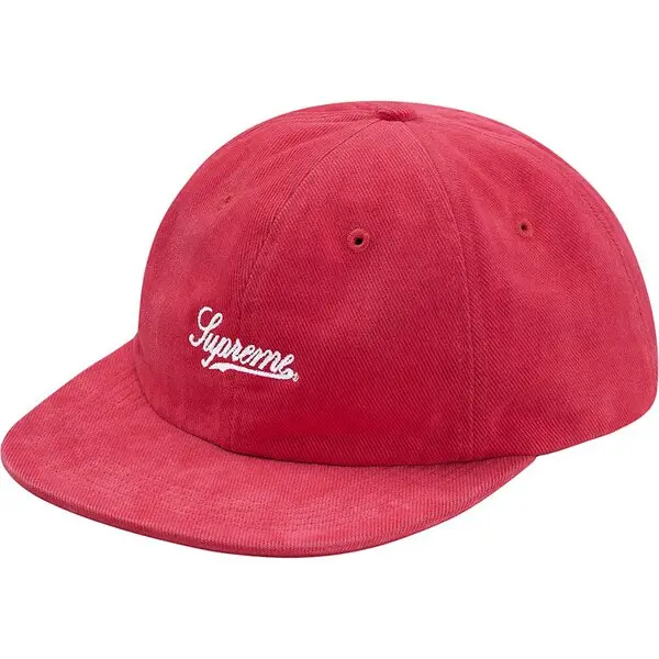 Supreme Brushed Twill Script 6-panel Cap
