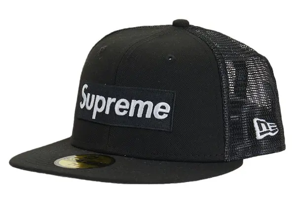 Supreme Box Logo Mesh Back New Era Cap - Black