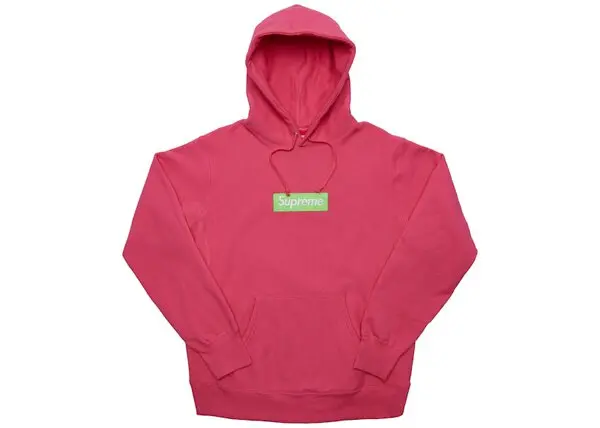 Supreme Box Logo Hooded Sweatshirt Fw17 - Magenta