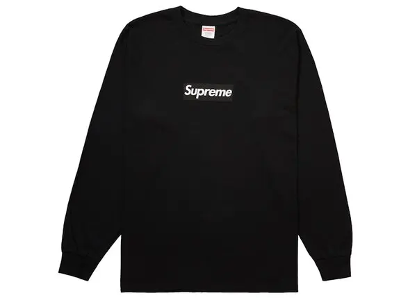 Supreme Box Logo Long Sleeve Tee Shirt - Black