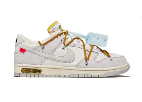 Nike Dunk Low Off White Lot 37 - Sail/neutral Grey/ochre