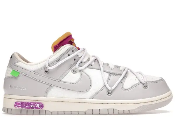 Nike Dunk Low Off-white Lot 3 Sneakers - Sail/neutral Greyone-colorwhite