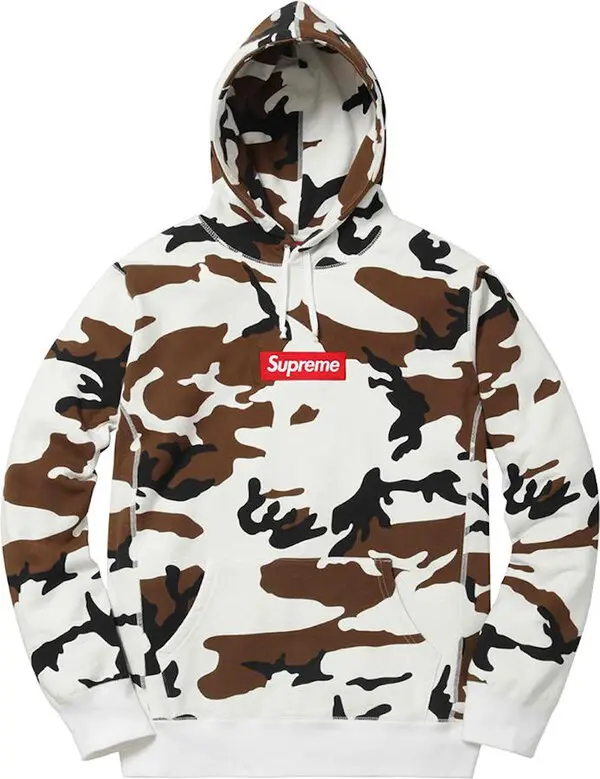 Supreme Box Logo Hooded Sweatshirt - Camo
