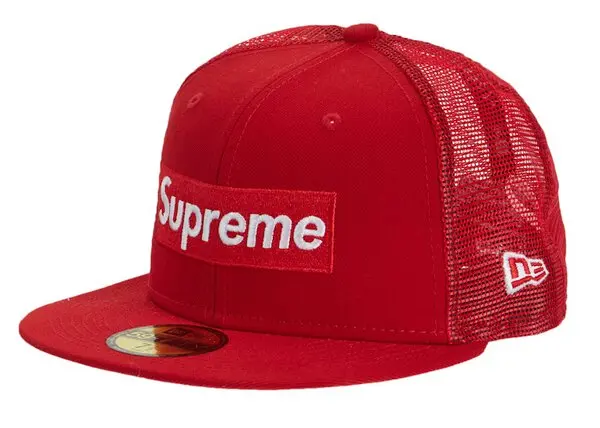 Supreme Box Logo Trucker Cap - Red