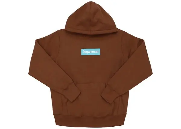 Supreme Box Logo Hooded Sweatshirt - Rust