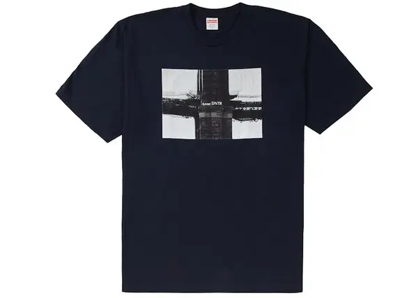 Supreme Bridge Tee Shirt - Navy Blue