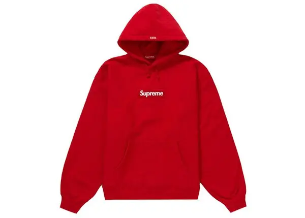 Supreme Box Logo Hooded Sweatshirt - Red