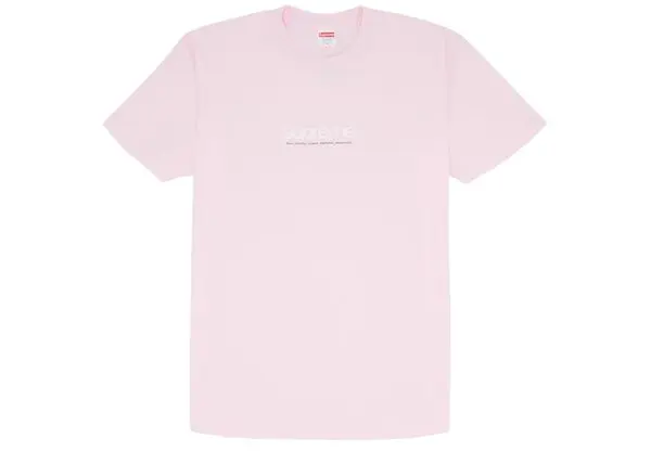 Supreme Five Boroughs Tee Shirt - Light Pink