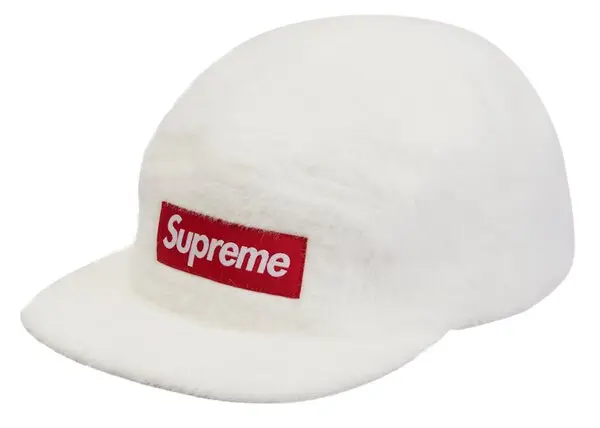Supreme Faux Fur Camp Cap - White